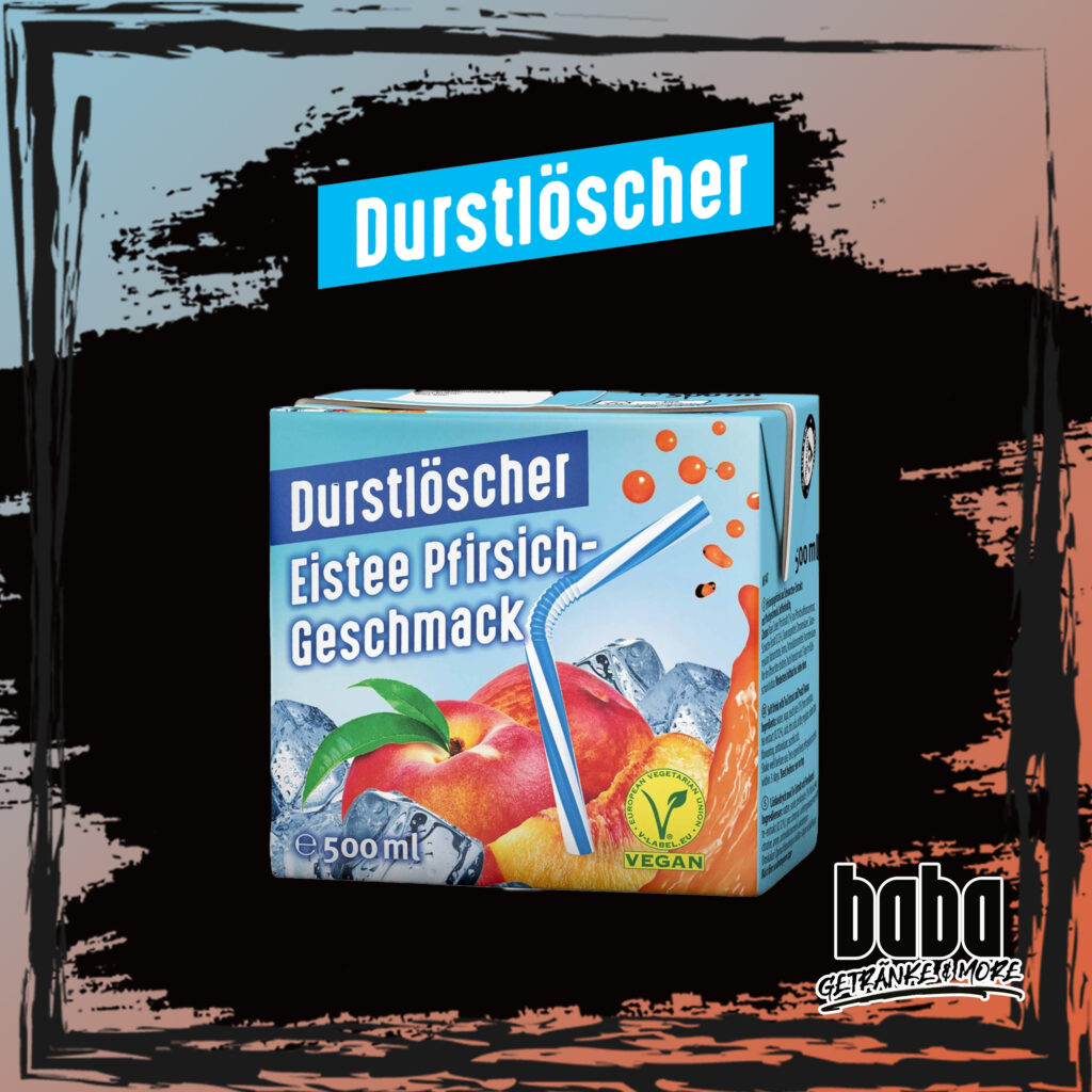 Durstlöscher Eistee Pfirsich - 500ml - Baba Getränke