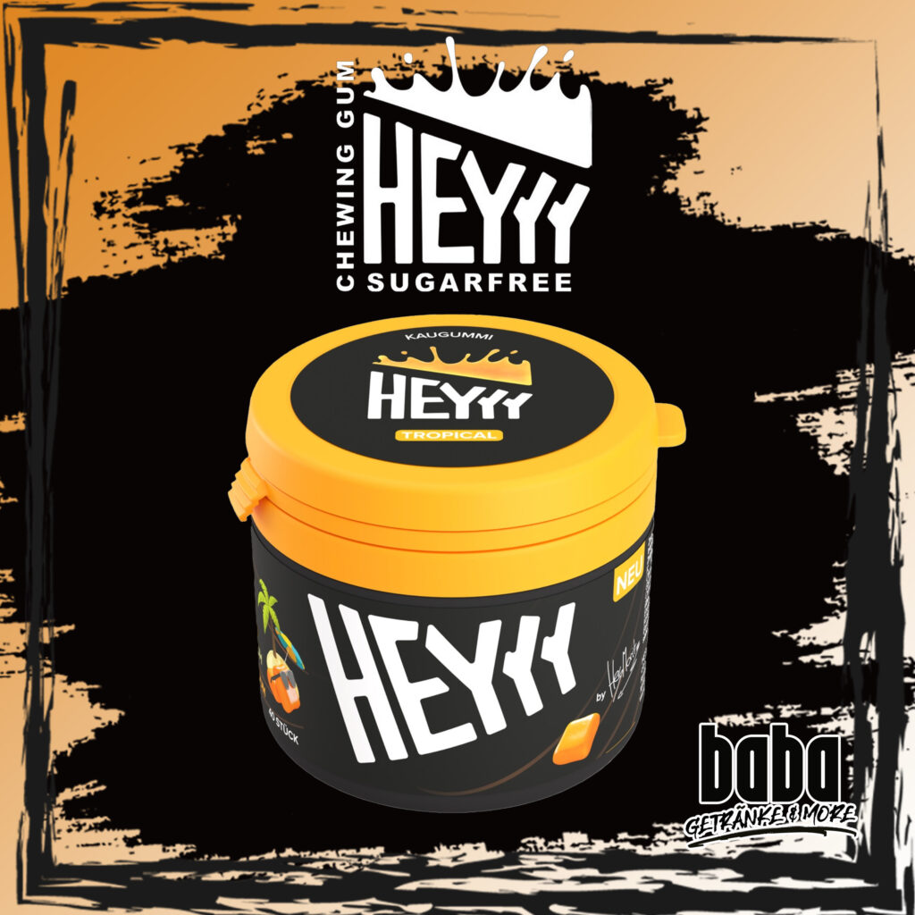 HEYYY Kaugummi Tropical - 68g - Baba Getränke