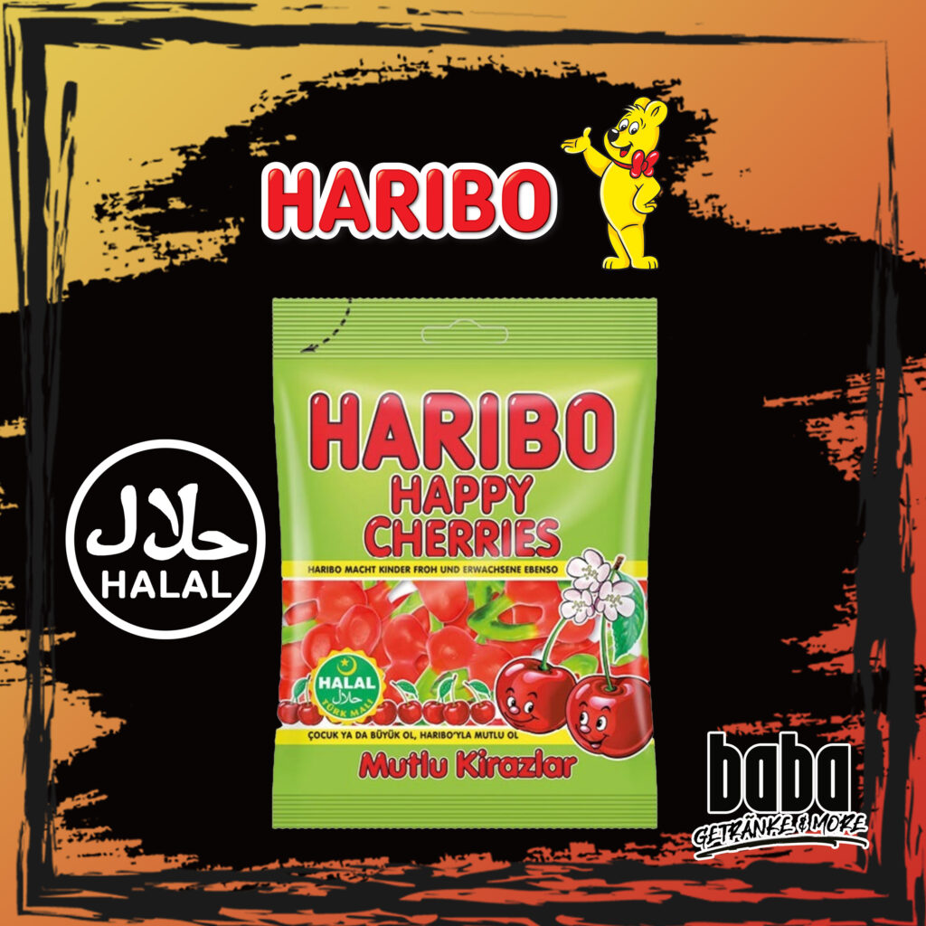 Haribo HALAL Happy Cherries/Mutlu - 80g - Baba Getränke